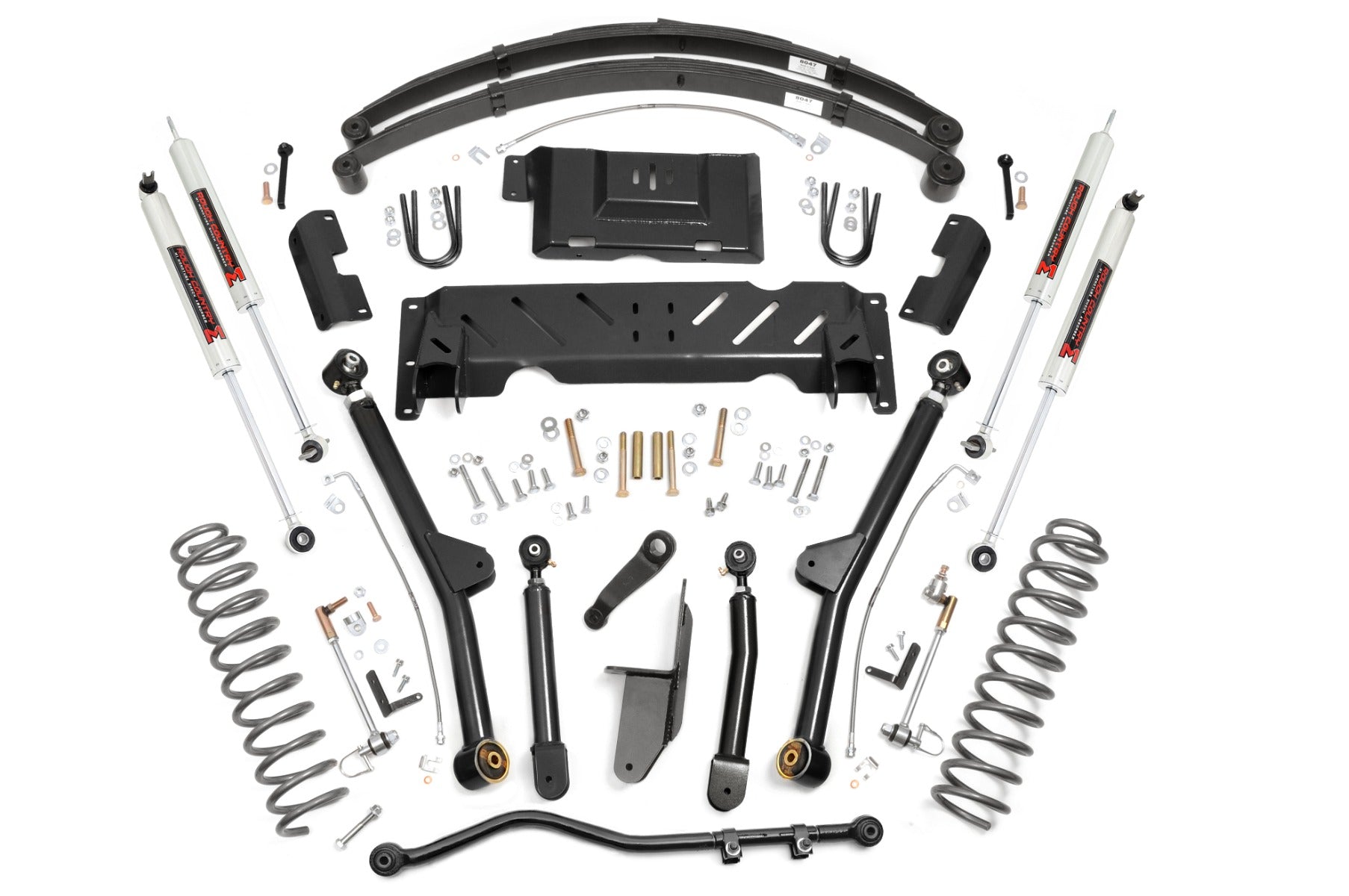 4.5 Inch Lift Kit | Long Arm | RR Leafs | M1 | Jeep Cherokee XJ 4WD (8